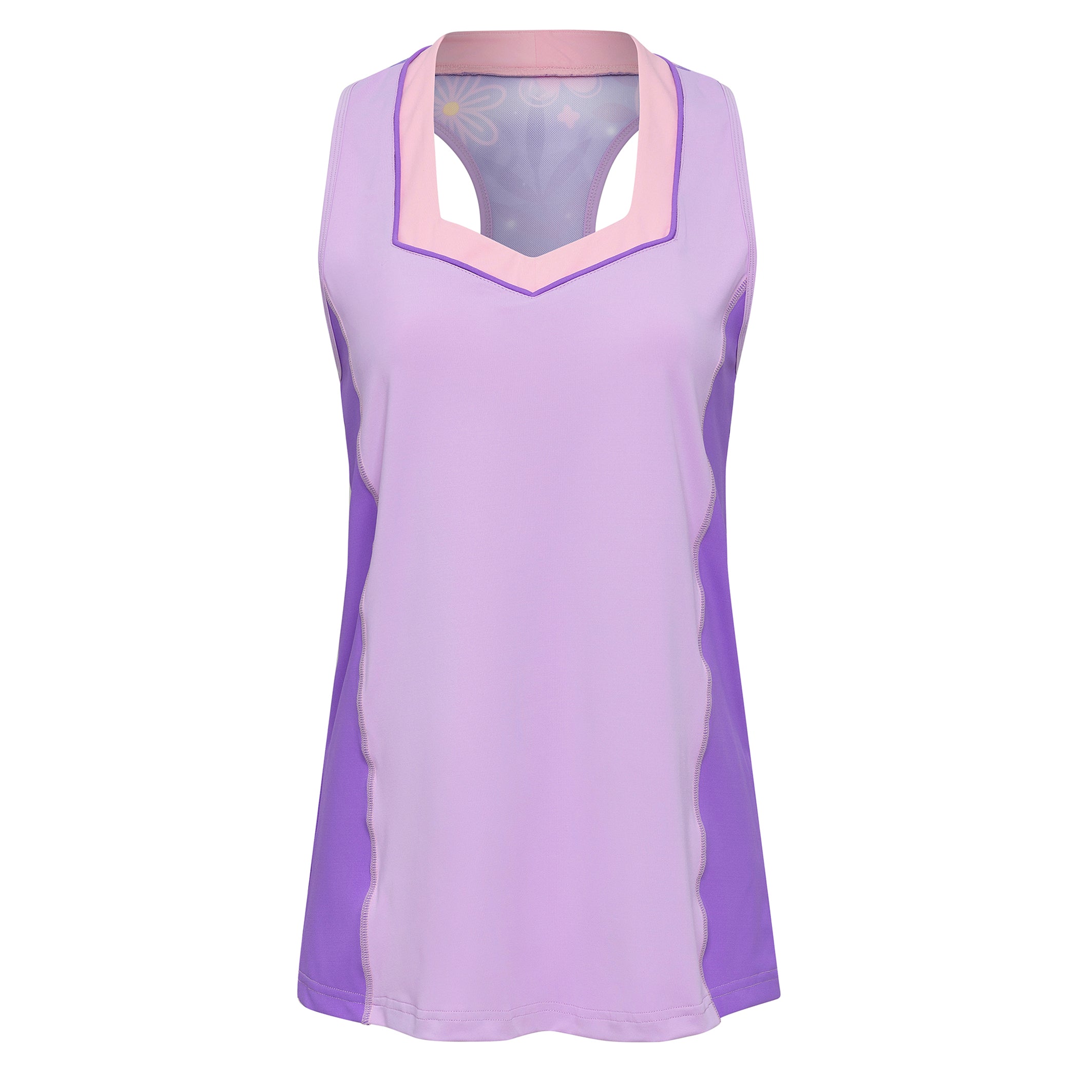 Lilac Floral Flow Tank | Crowned Athletics