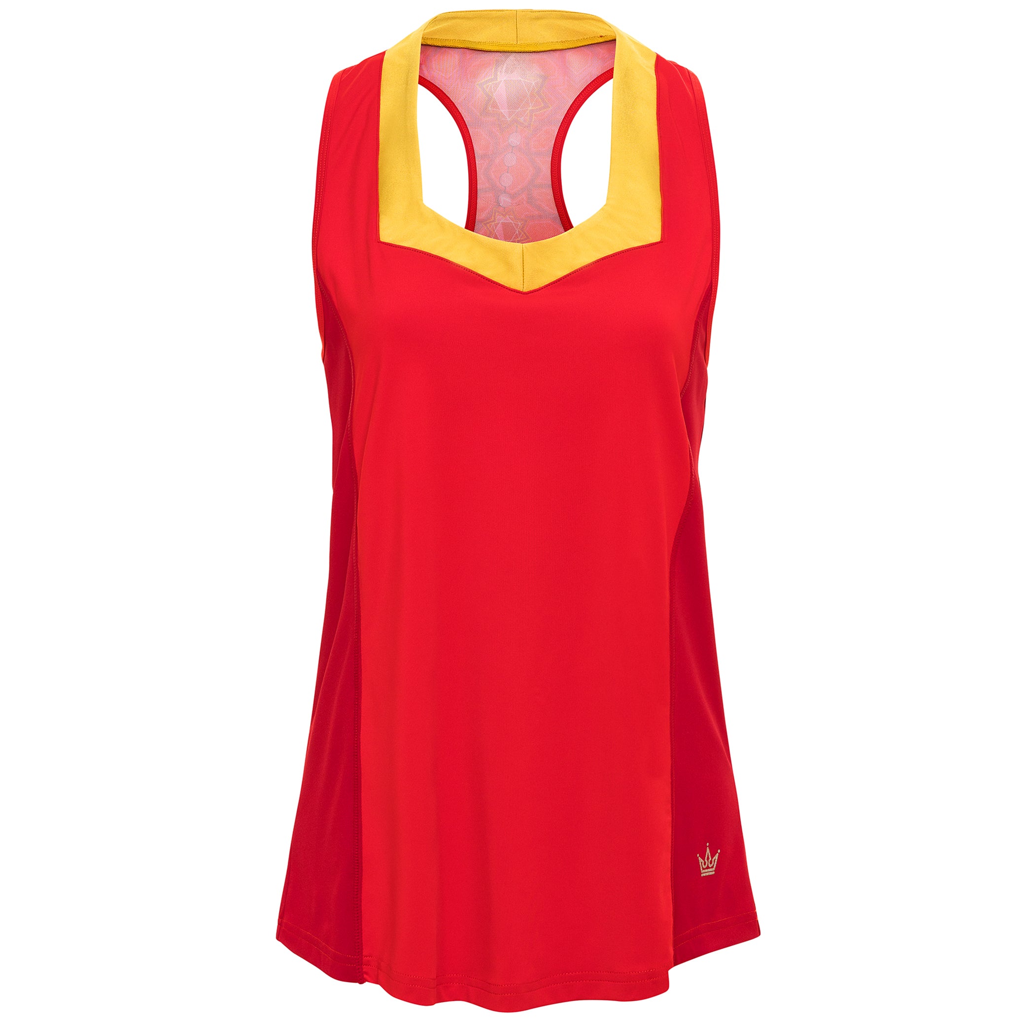 Mosaic Flow Tank - Red | Crowned Athletics