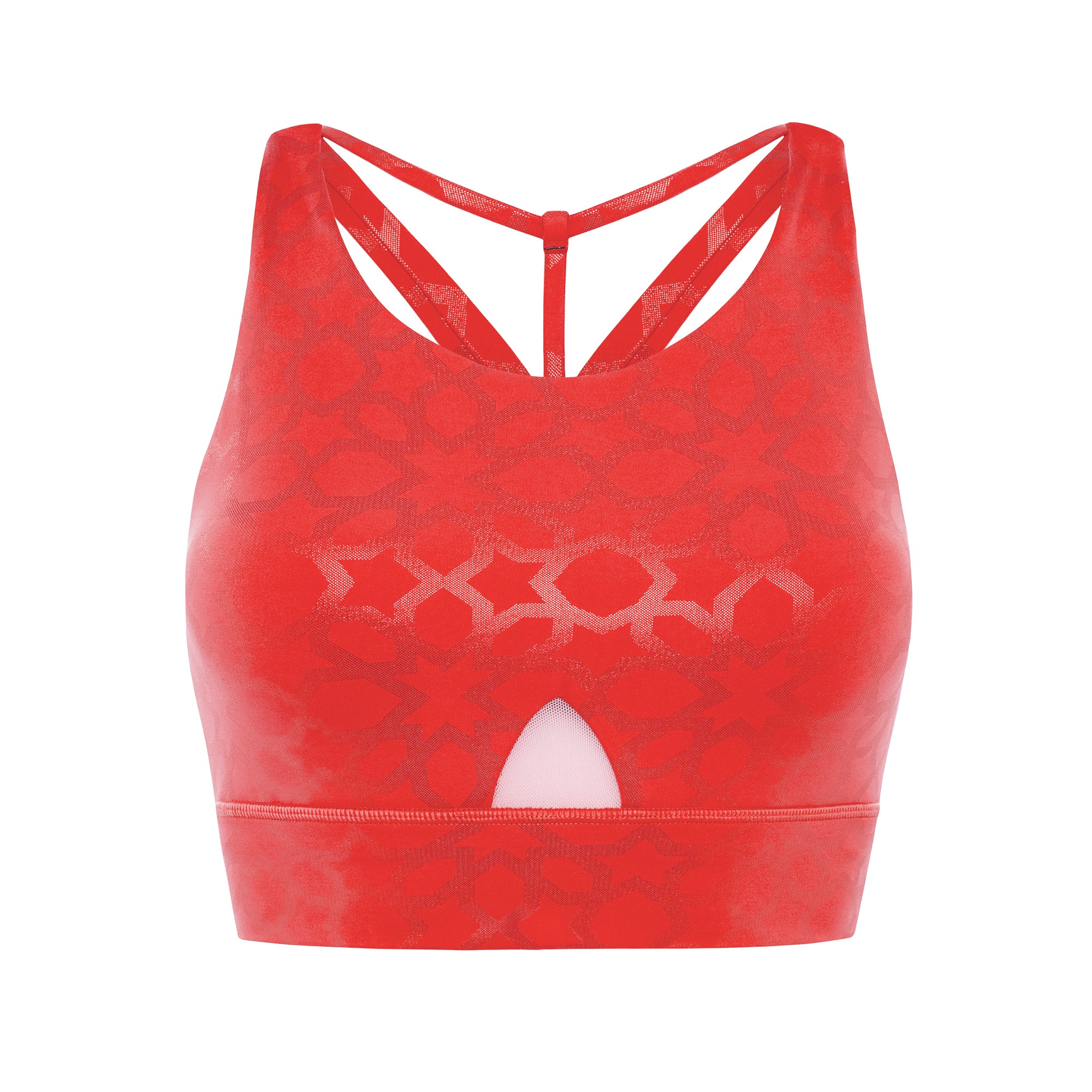 Mosaic Sports Bra - Red